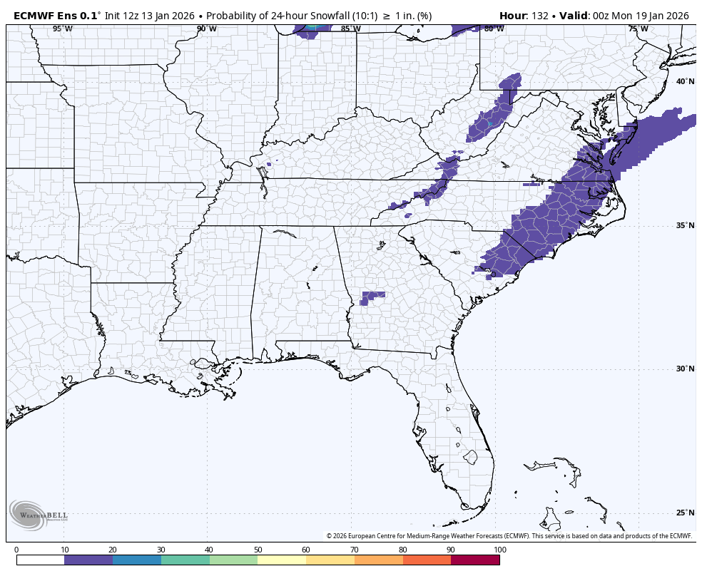 Weatherstem | Jan 14: Update on Arctic Cold and Southern Snow Potential